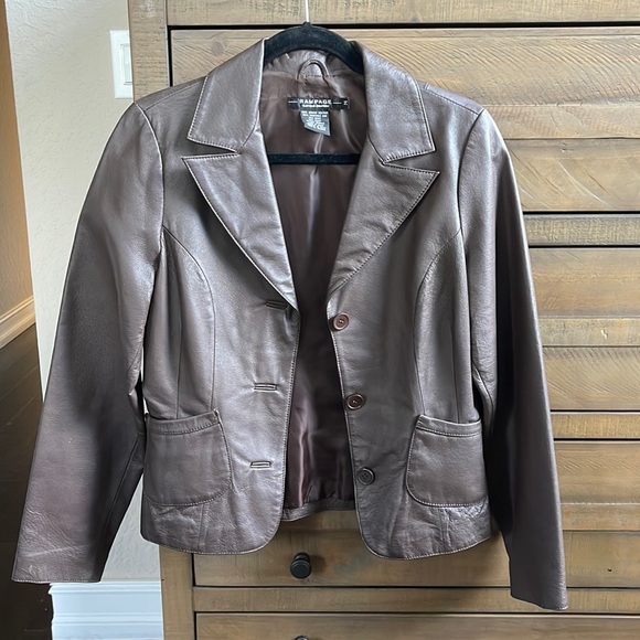 Rampage | Jackets & Coats | Rampage Brown Leather Jacket | Poshmark